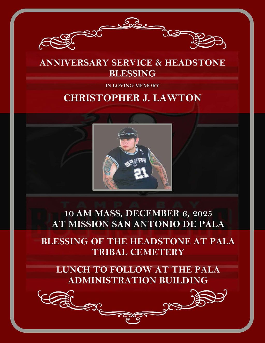 Memorial: Christopher J. Lawton - Pala Tribe